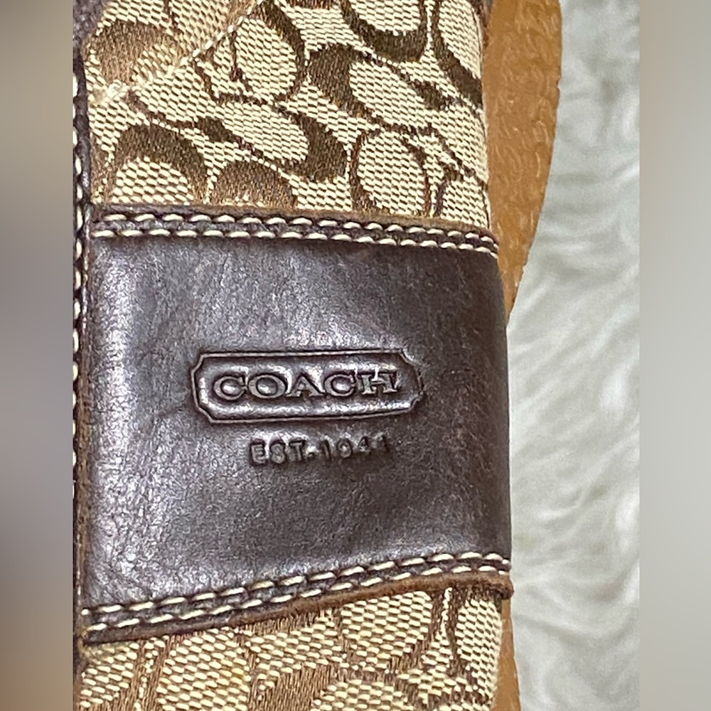 Coach Signature Leather & Canvas Logo Sneakers - Gem